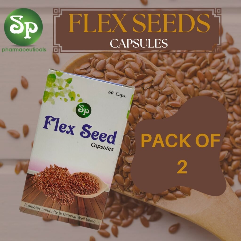 S.P FLEX SEED CAPSULES (60 CAPSULES) ( PACK OF 2) - S.P. Pharma